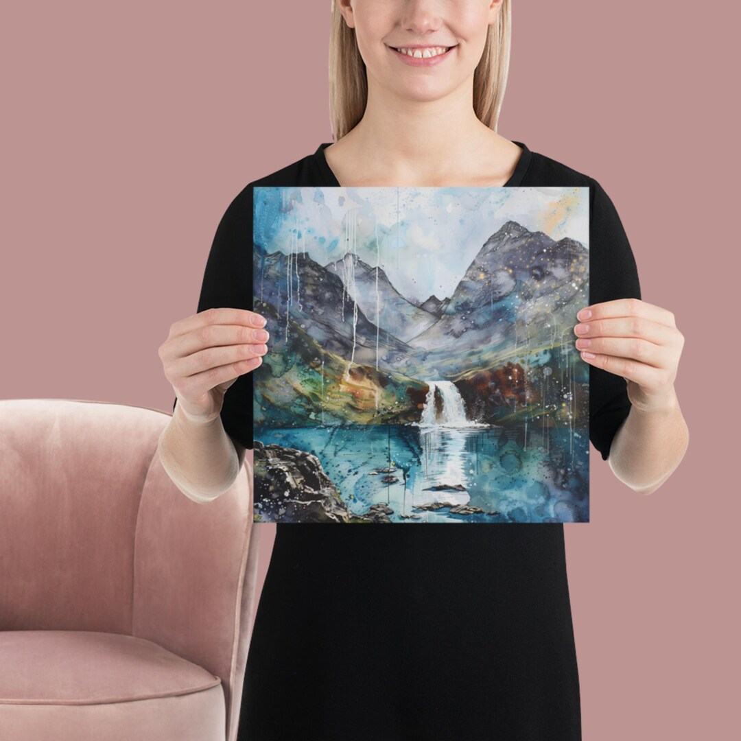 Water Splash Poster - Etsy