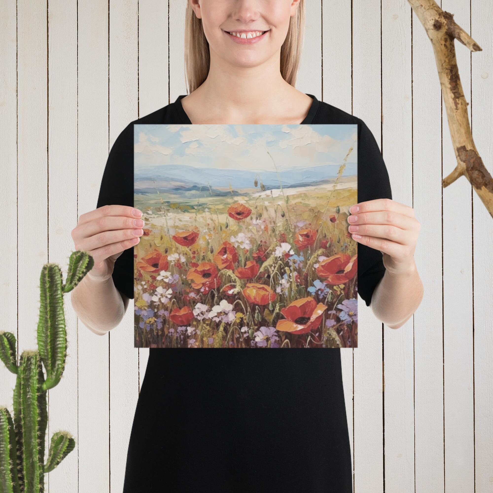 Field of Poppies Poster - Etsy