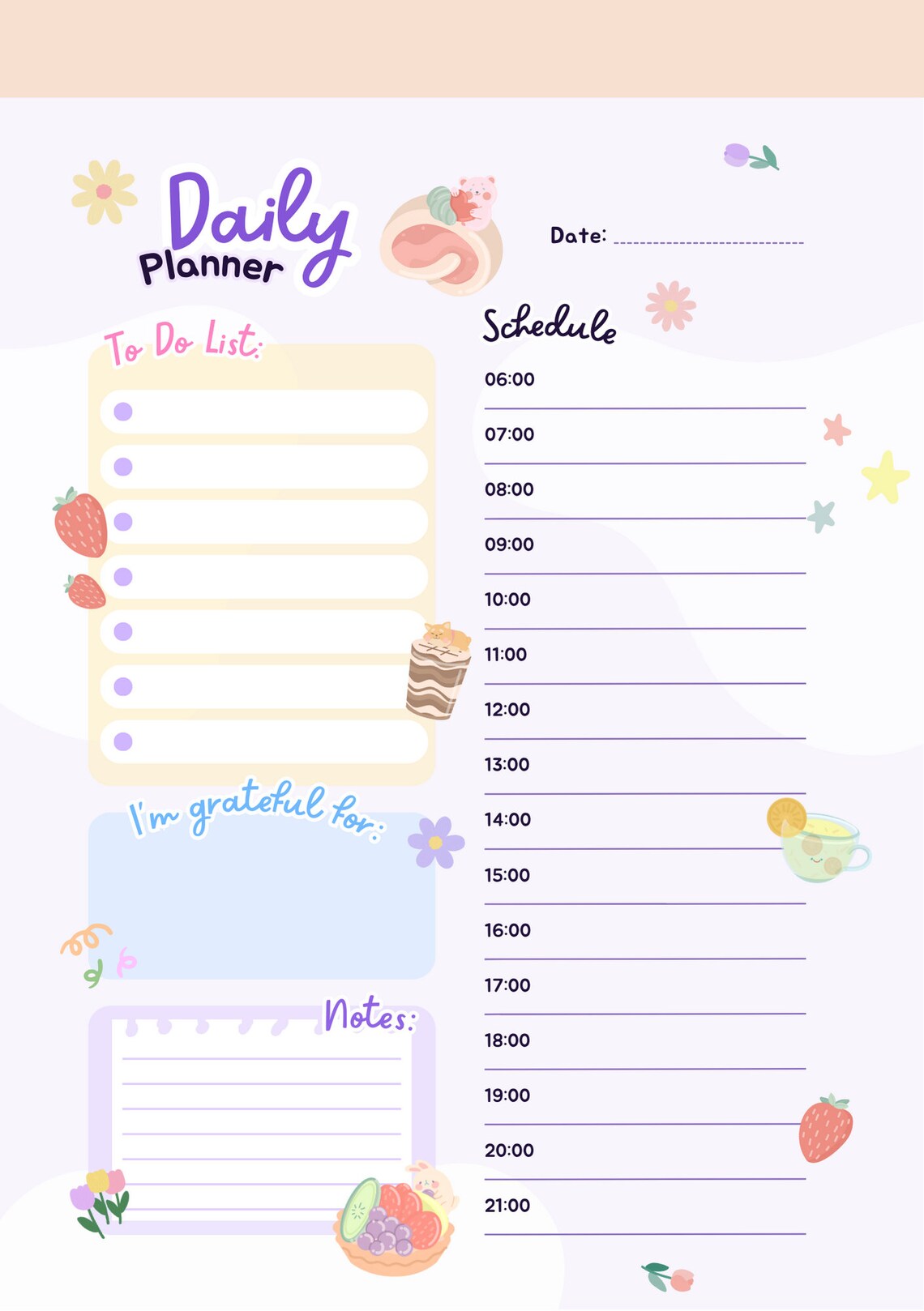 Adorable 15 Pages Aesthetic READY TO PRINT Planner - Etsy