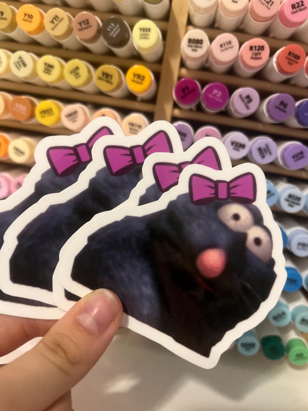 Ratatouille Stickers Cute Coquette Bow Rat Cartoon Disney Movie Sticker ...