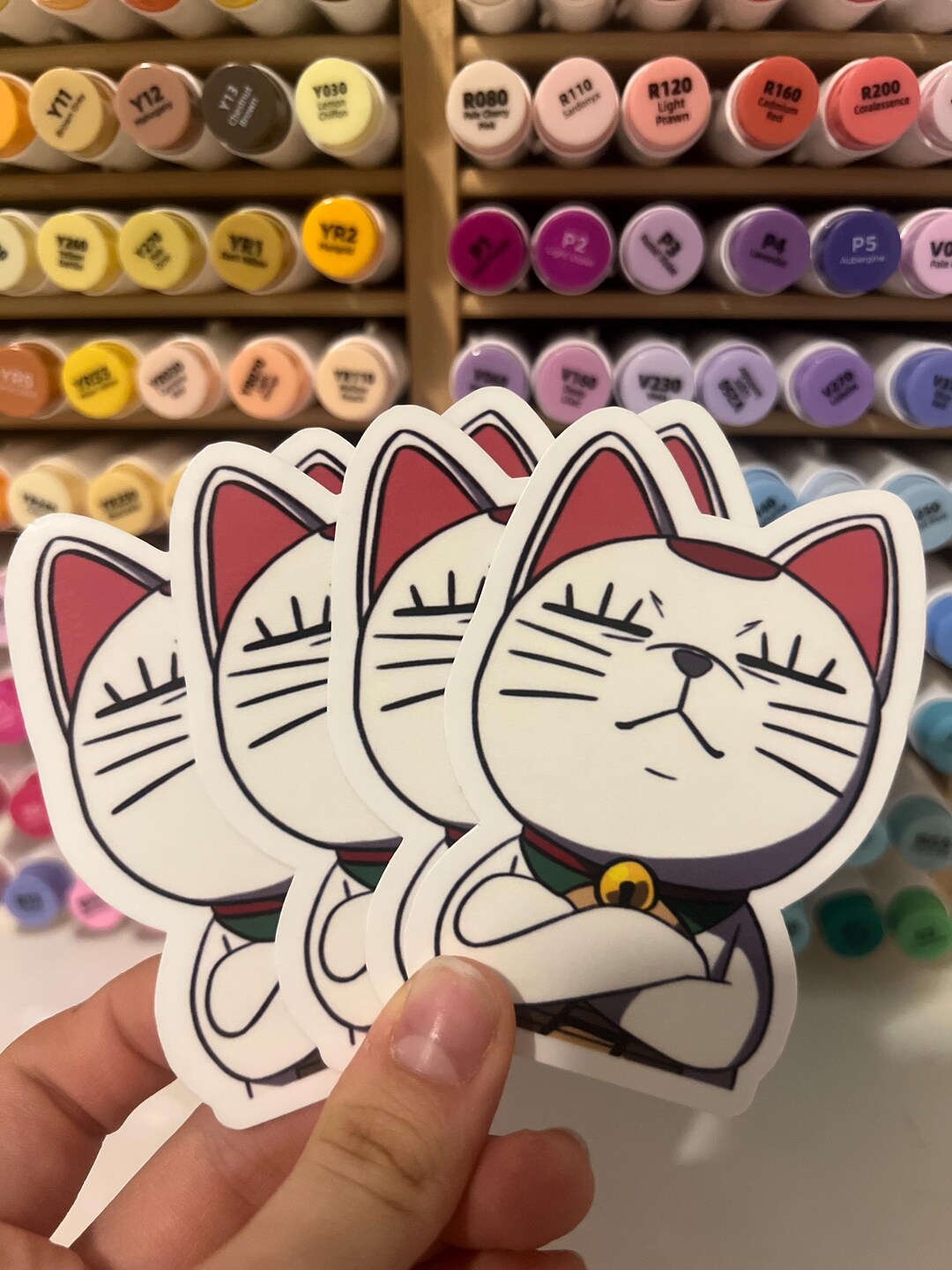 Cat Sticker Anime Dan Da Dan Anime Stickers Turbo Granny Sticker - Etsy