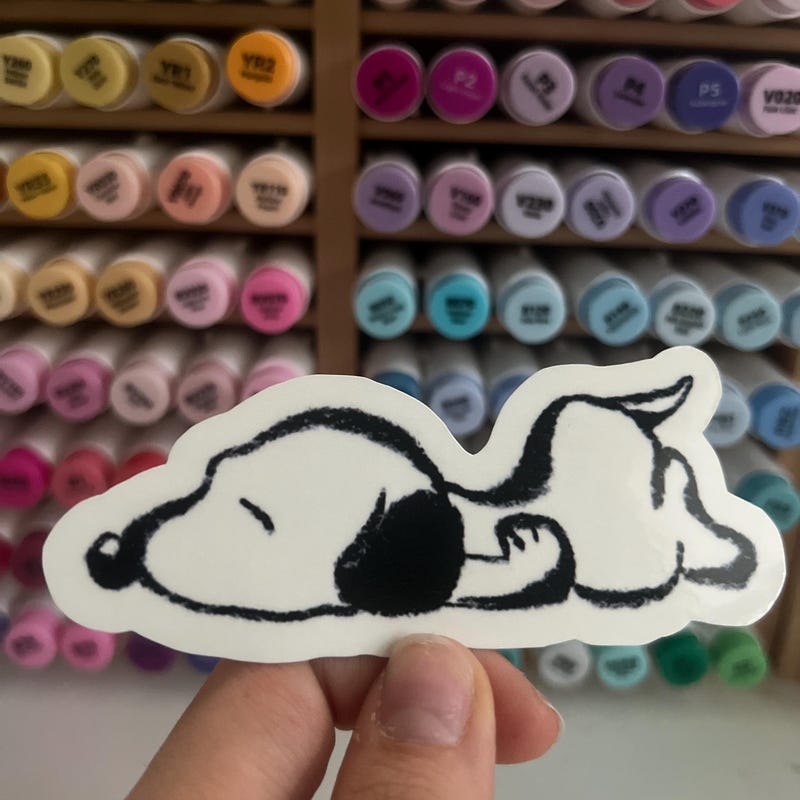 Snoopy Christmas Large Stickers - Etsy