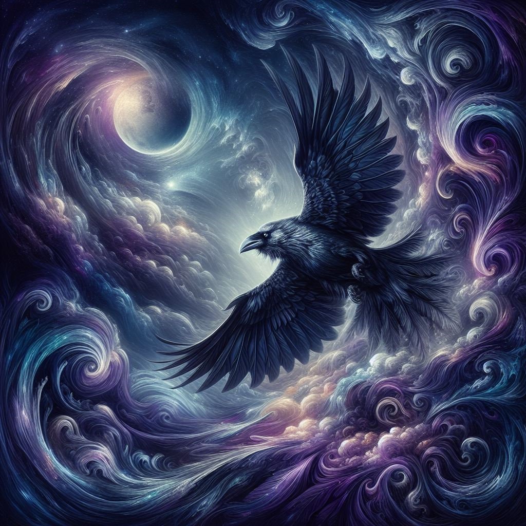 Eclipse of the Raven - Gothic Wall Art - 4 PNG Digital Downloads ...