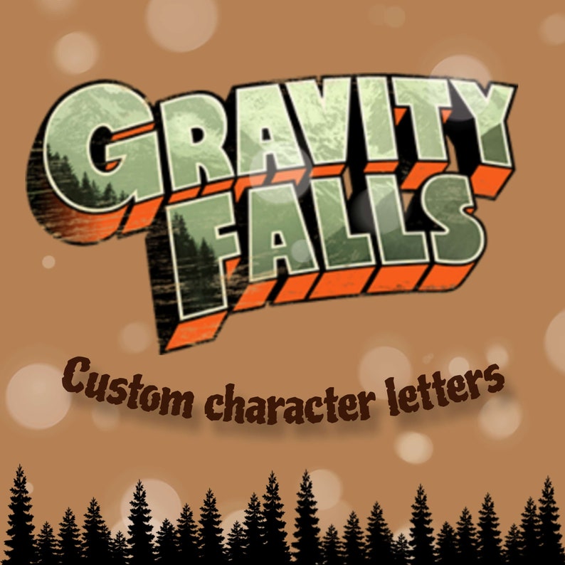Custom Gravity Falls Character Letters - Etsy