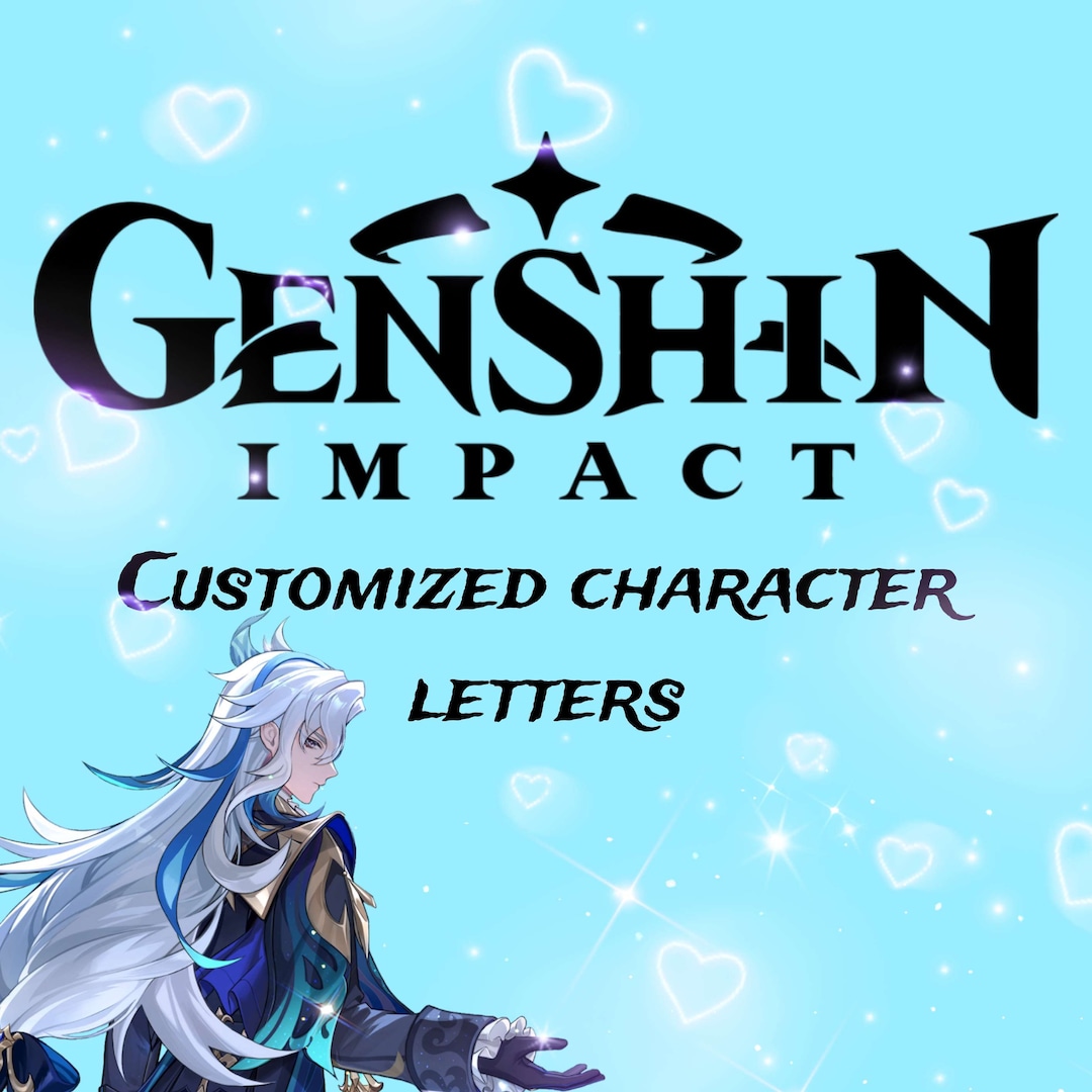 Custom Genshin Impact Character Letter - Etsy UK