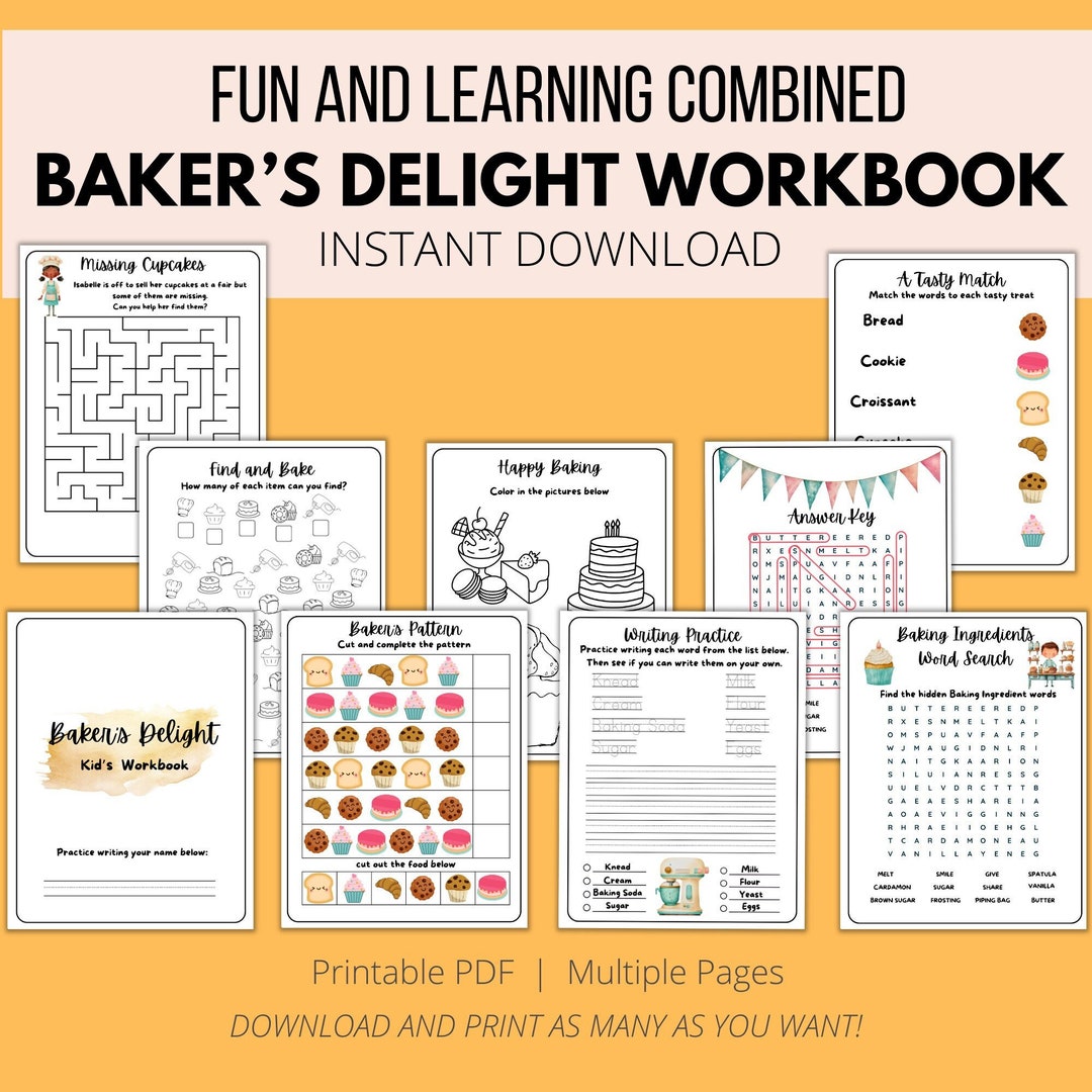 Baker's Delight Workbook, Baker's Little Learner Workbook, Baker's ...