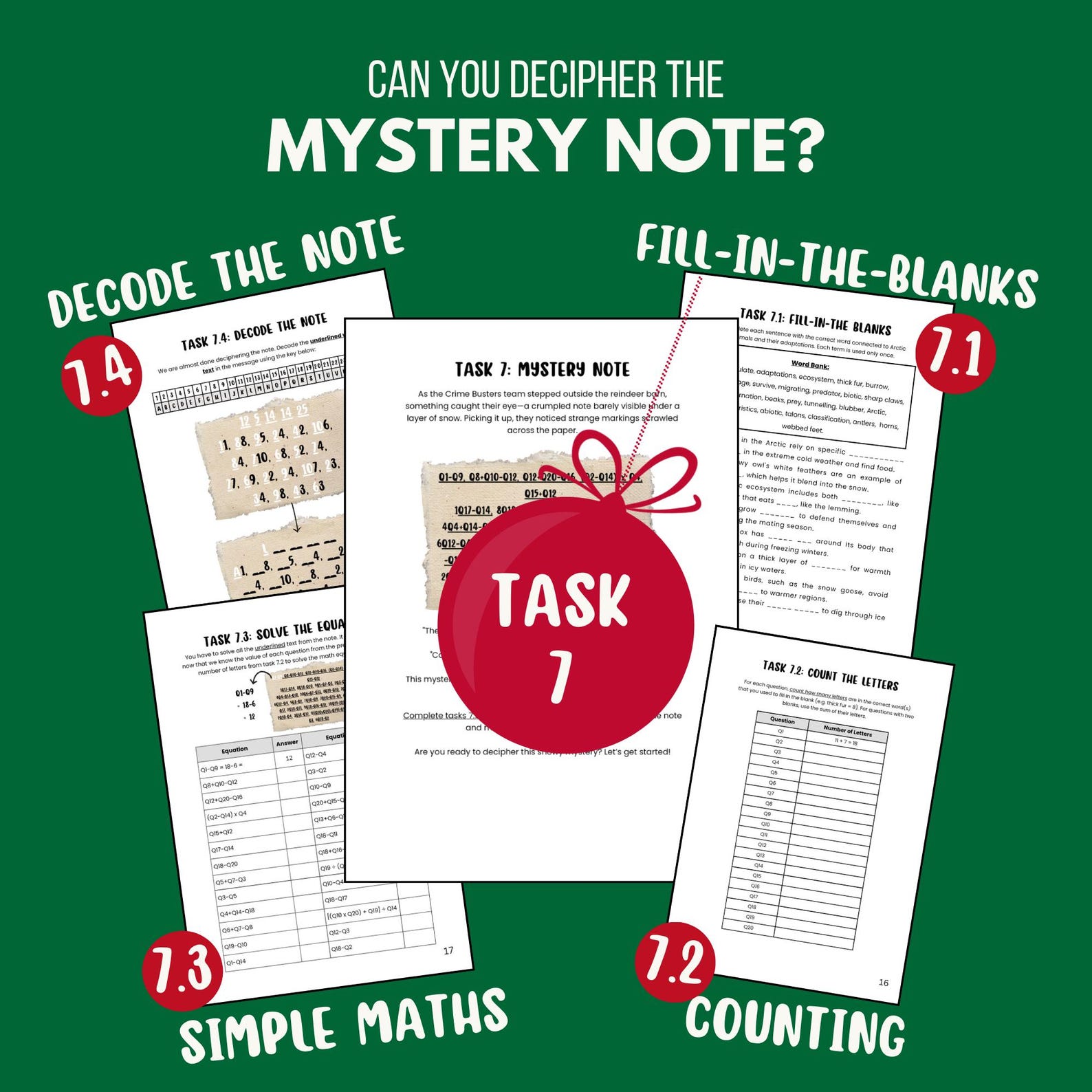 Missing Reindeer Mystery | Santa’s Mystery | Educational Christmas ...