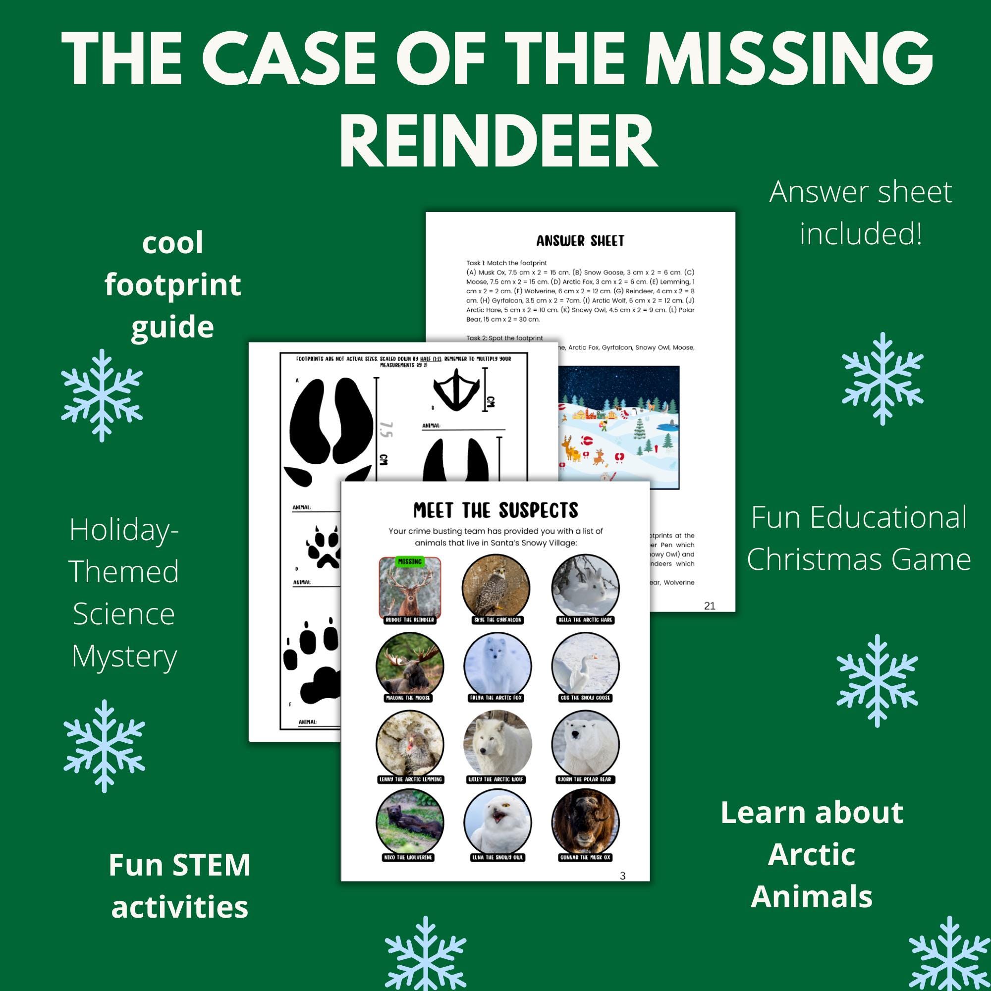 Missing Reindeer Mystery | Santa’s Mystery | Educational Christmas ...