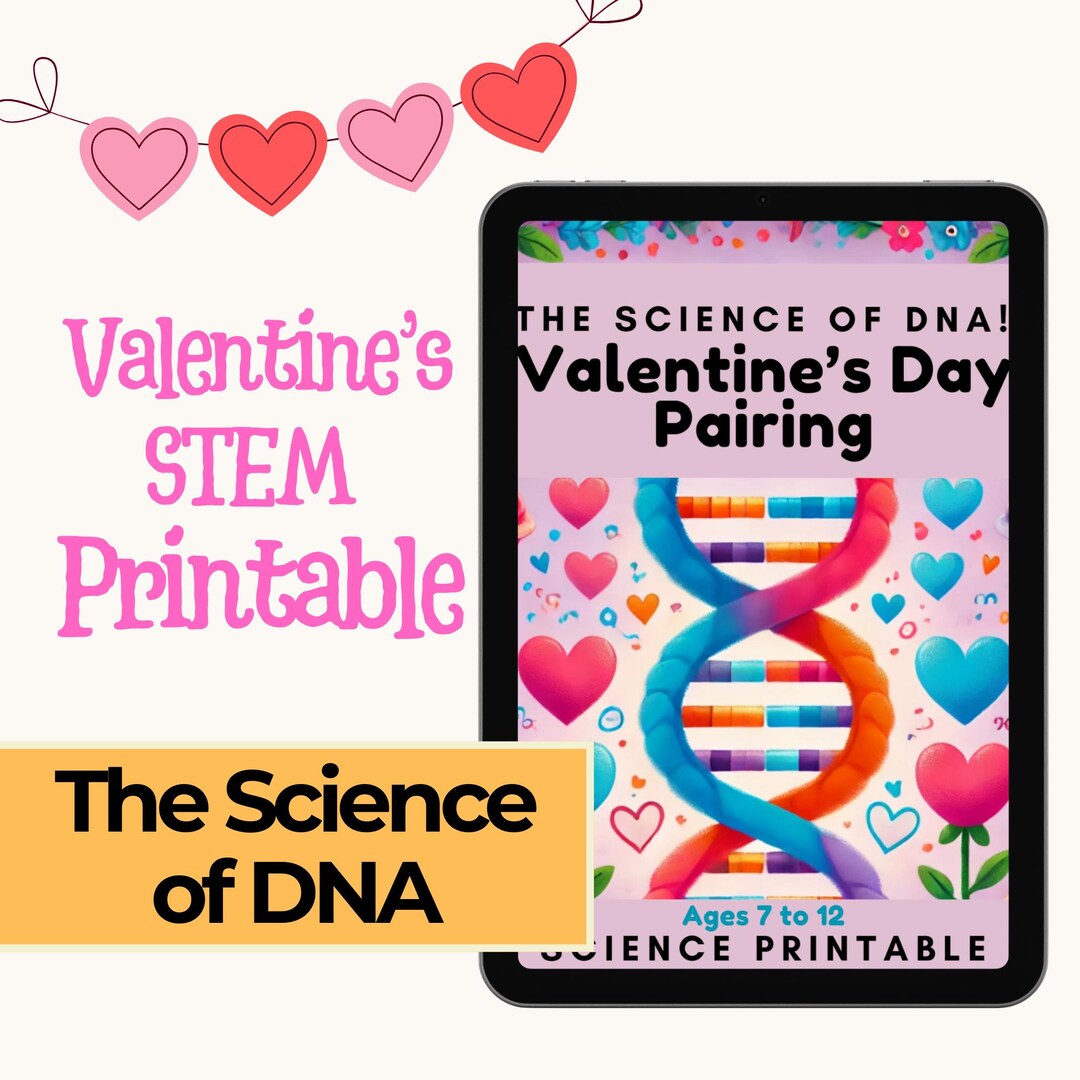 Valentine's Day DNA Science Activity Pack, STEM Printable, Kids Science ...