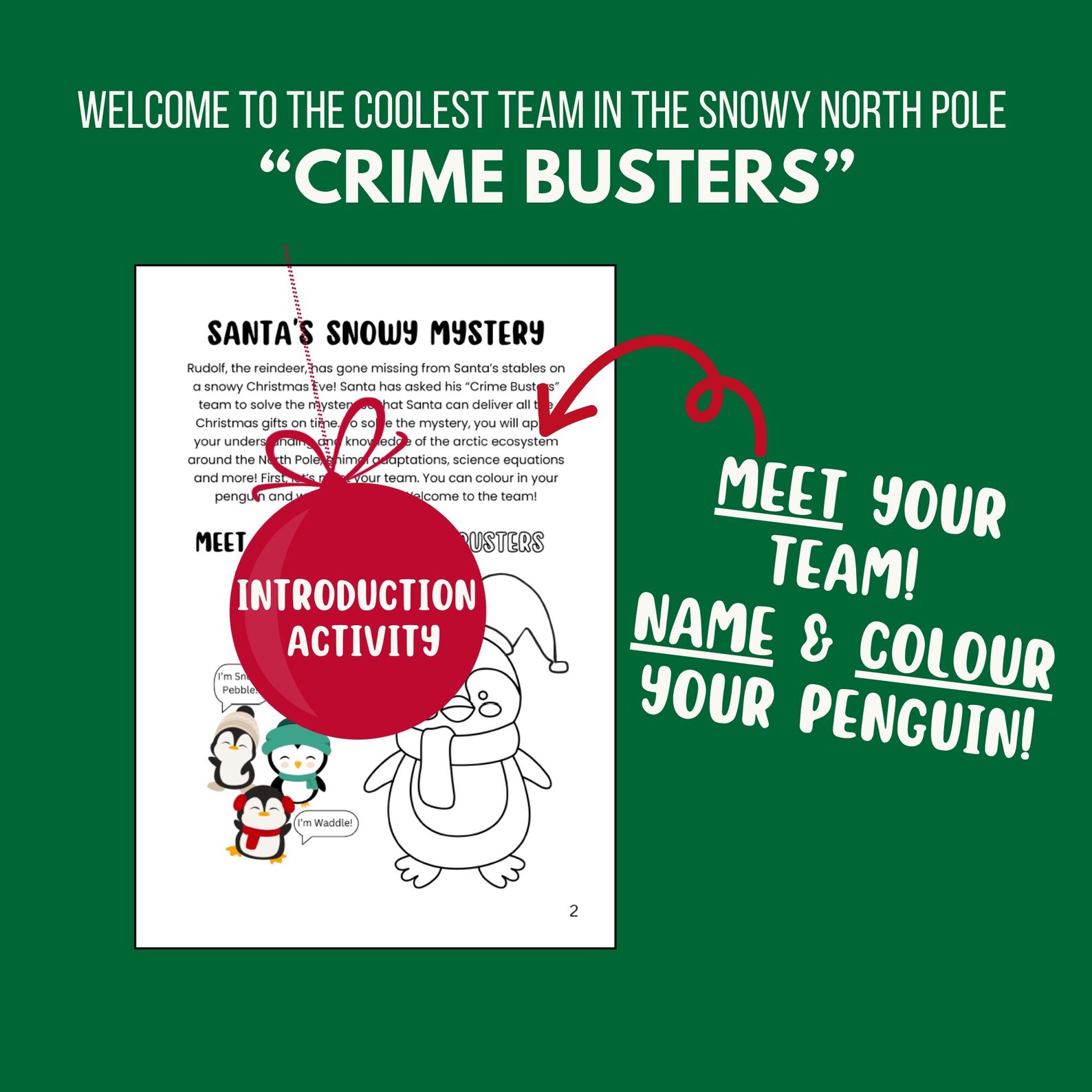 Missing Reindeer Mystery | Santa’s Mystery | Educational Christmas ...