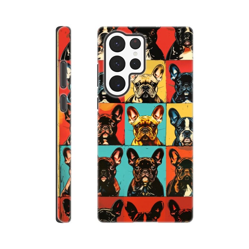 Colorful Frenchies Phone Case French Bulldog Art iPhone Case & Samsung ...