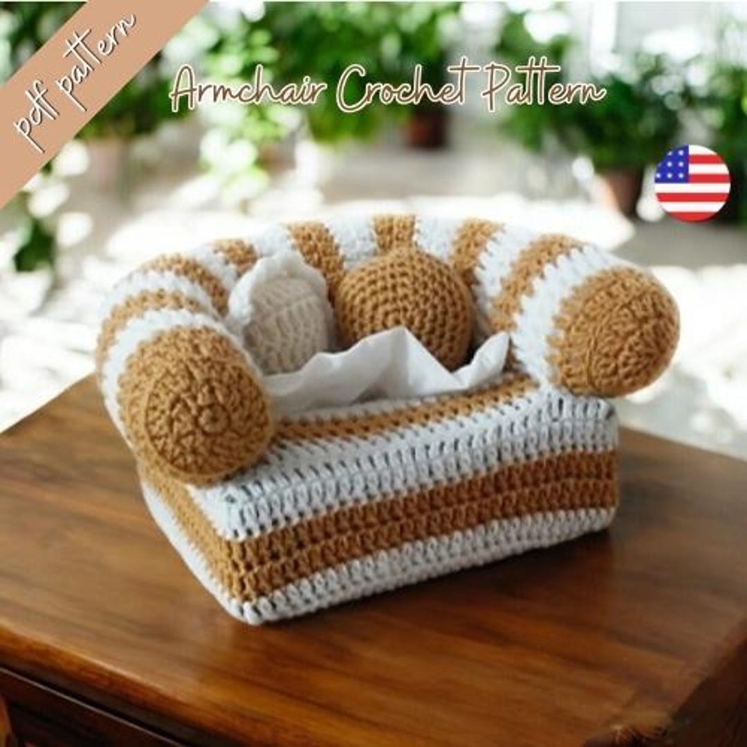 Crochet Pattern Armchair , Chair Crochet Pattern Amigurumi , Pdf ...