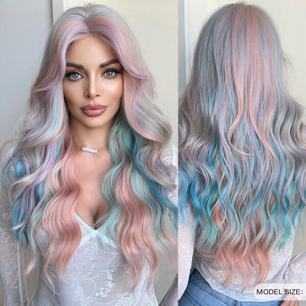 Colorful Wig - Etsy
