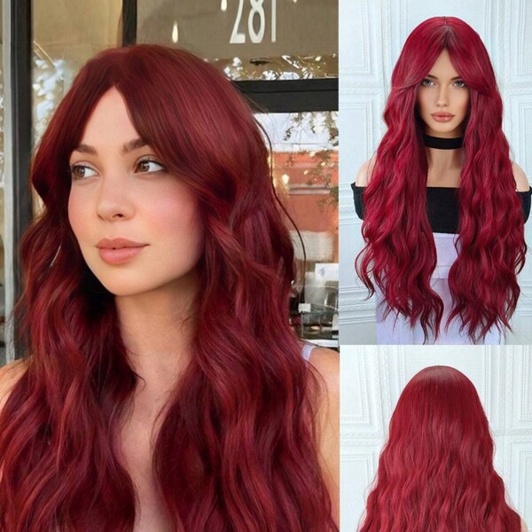 Red Wigs - Etsy