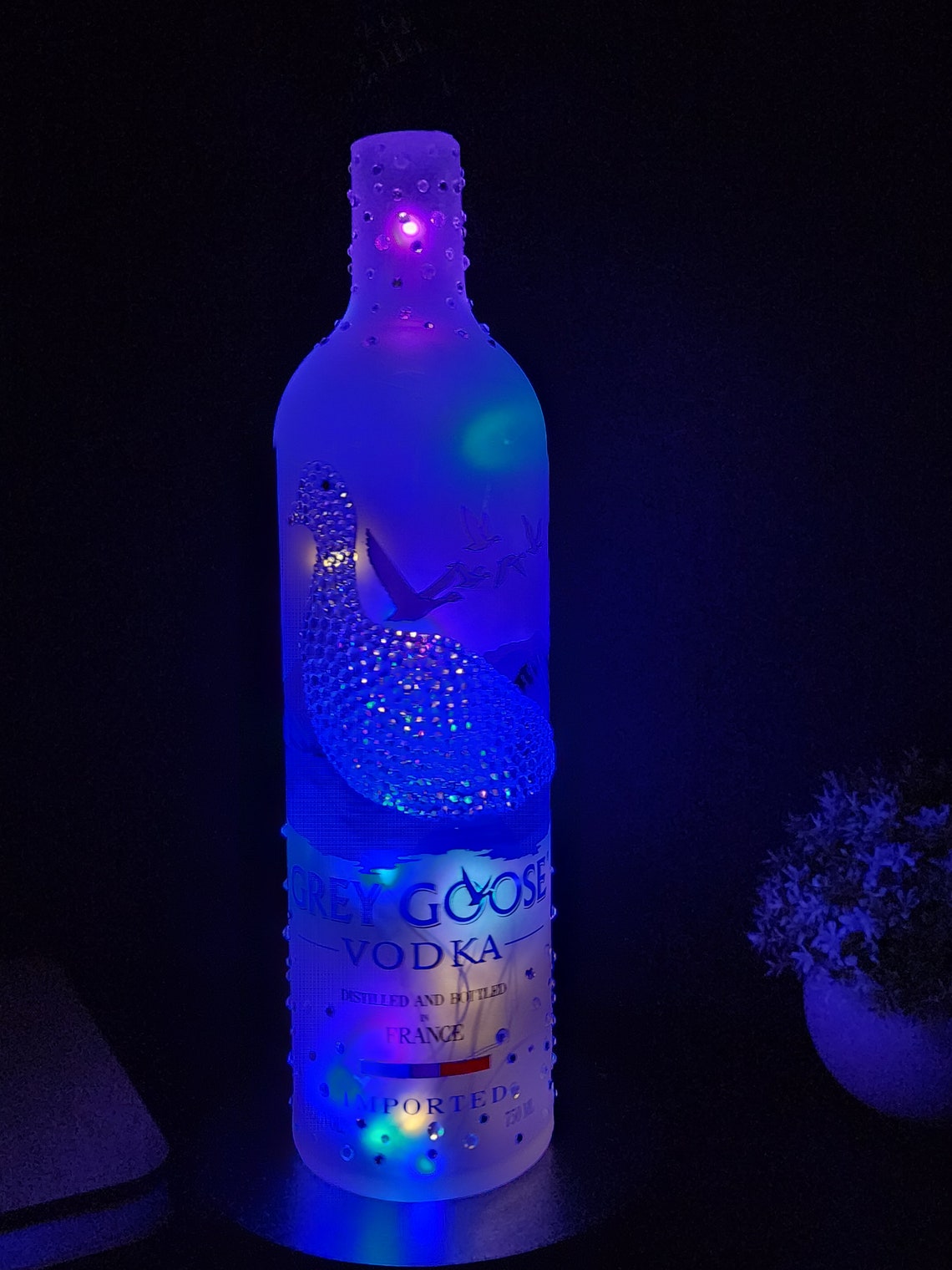 Grey Goose Vodka LED Liquor Bottle Light - Etsy