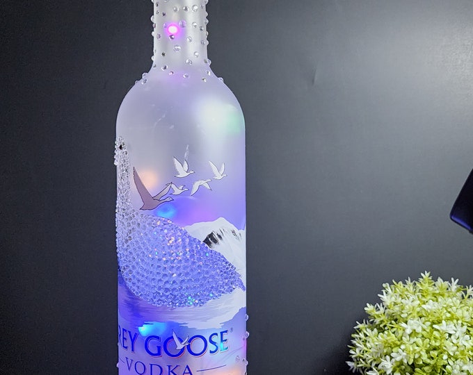 Grey Goose Vodka LED Liquor Bottle Light - Etsy