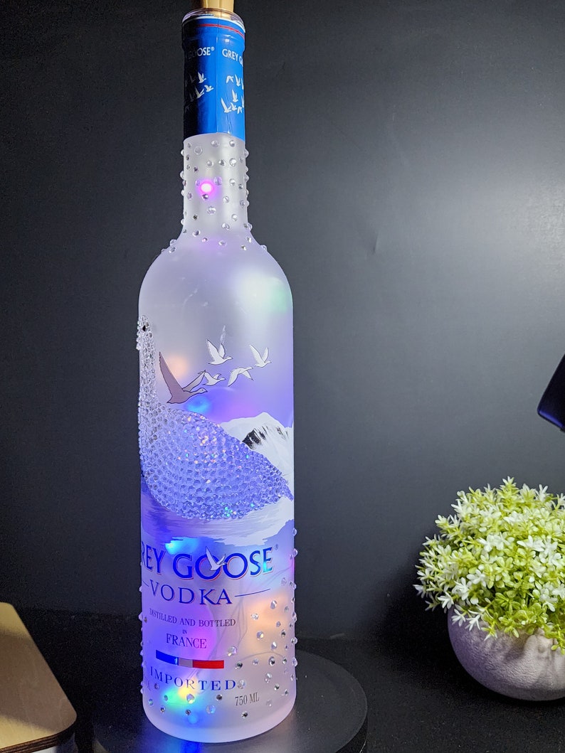 Grey Goose Vodka LED Liquor Bottle Light - Etsy