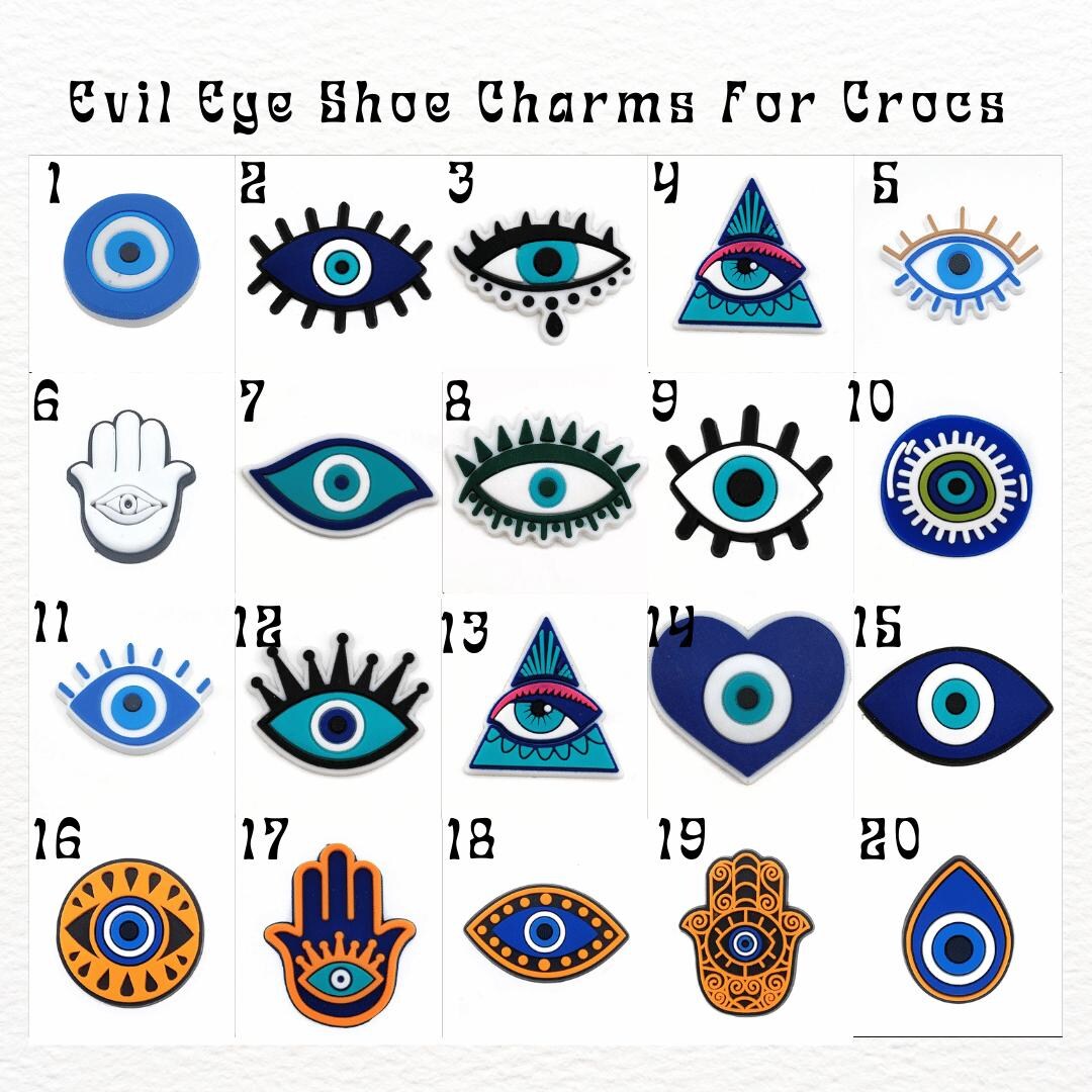 Evil Eye Shoe Charms for Crocs - Protective & Stylish Accessories - Etsy