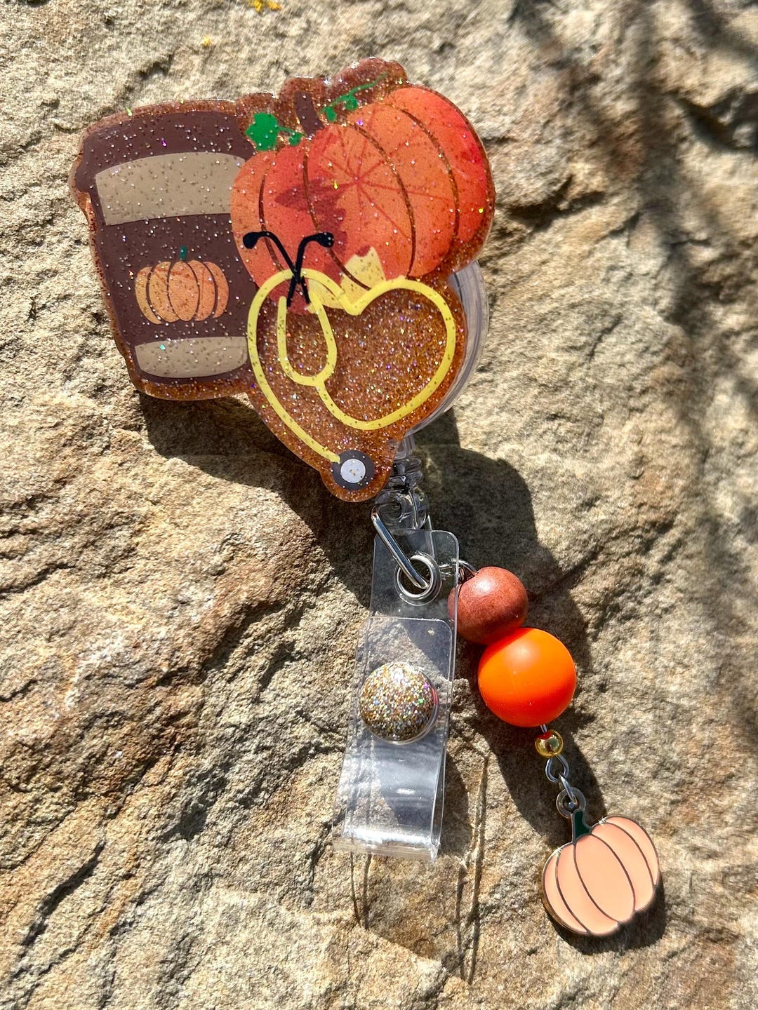 Cute Fall Badge for Nurse, Autumn Badge Reel, Retractable Badge, Id Tag ...