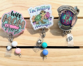 Cute Fall Badge for Nurse, Autumn Badge Reel, Alligator Clip ...