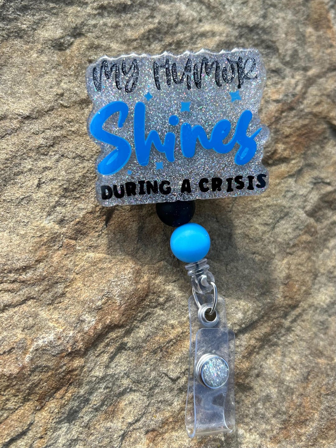 Funny Crisis Badge Reel - "my Humor Shines" Quote | Funny Retractable ...