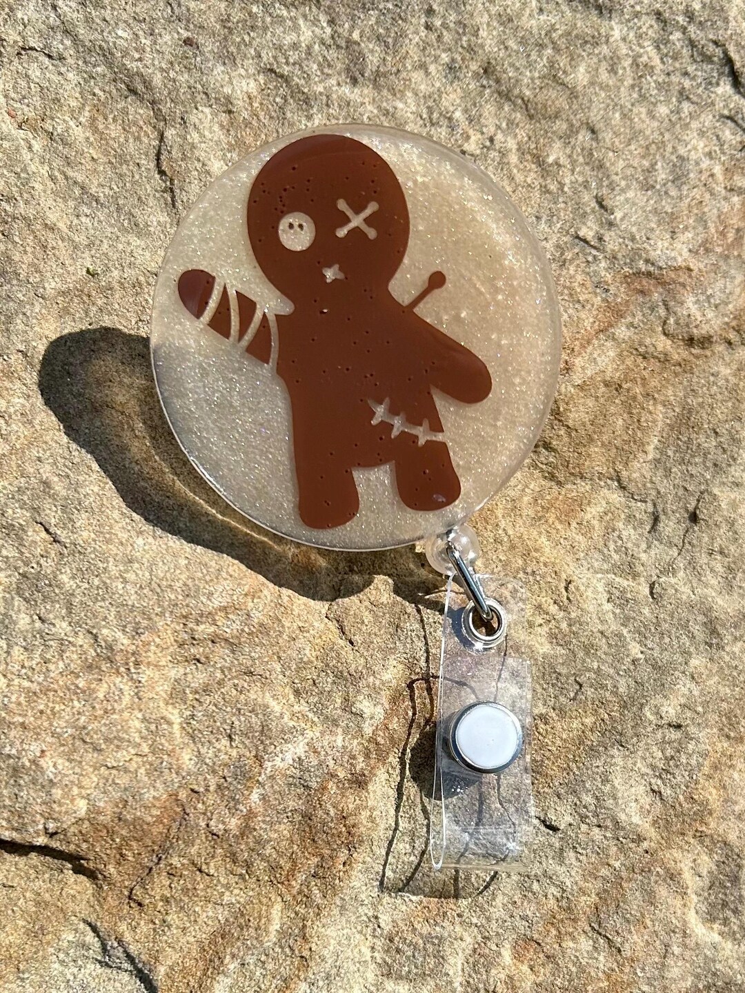 Cute Halloween Badge, Voodoo Doll Badge Reel, Retractable Badge Reel ...