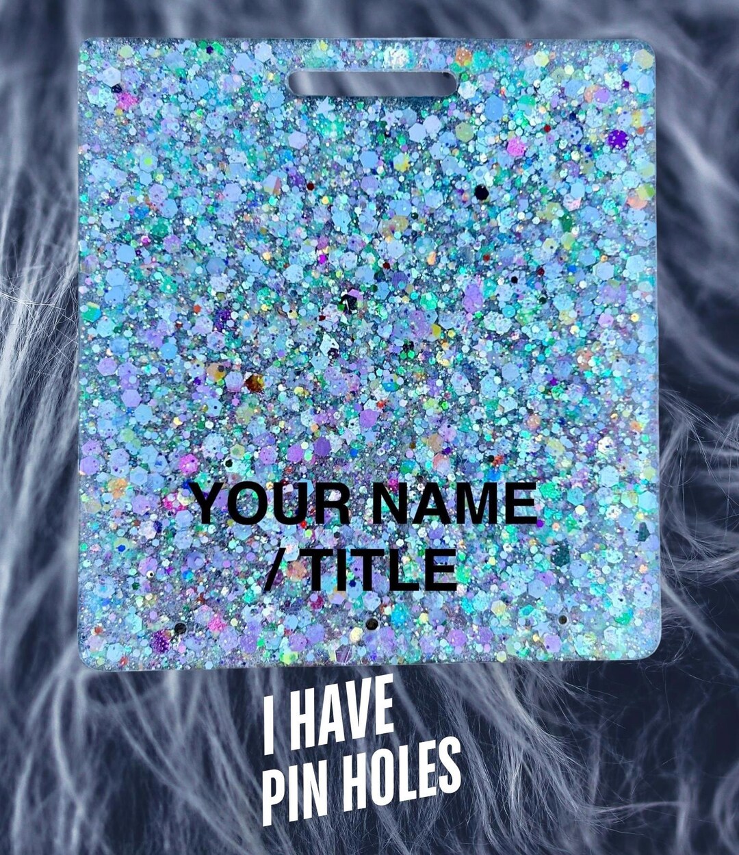 Personalized Sparkly Glitter Badge Buddy With Pin Holes - Nurse Badge ...