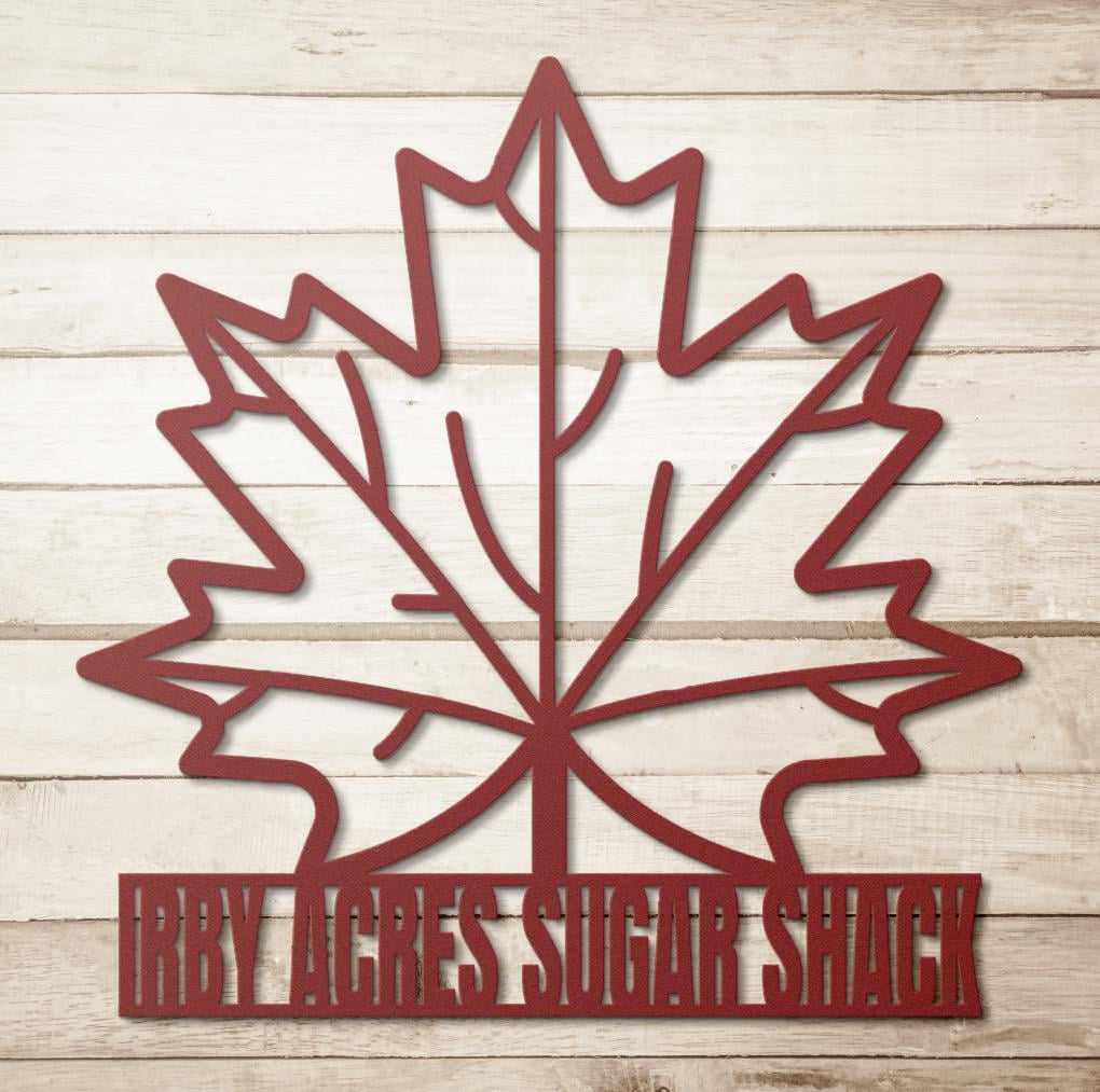 Personalized Maple Syrup Sign: Custom Sugar Shack Metal Wall Art - Etsy
