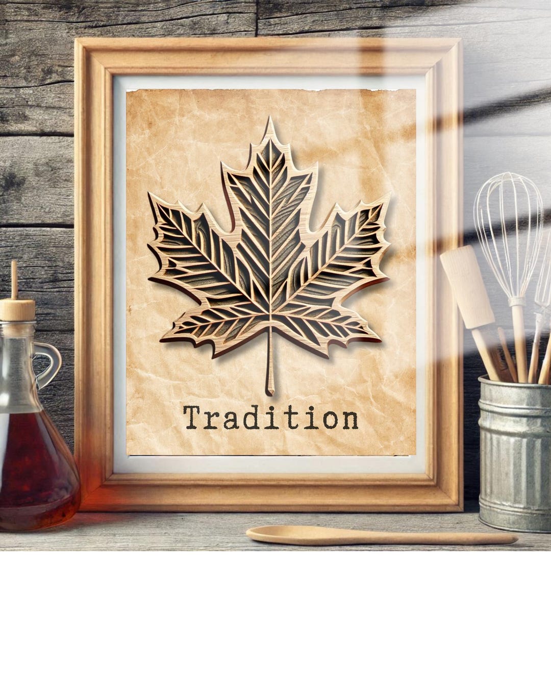Maple Syrup Printable Wall Art, Sugar Shack Digital Download, Rustic ...