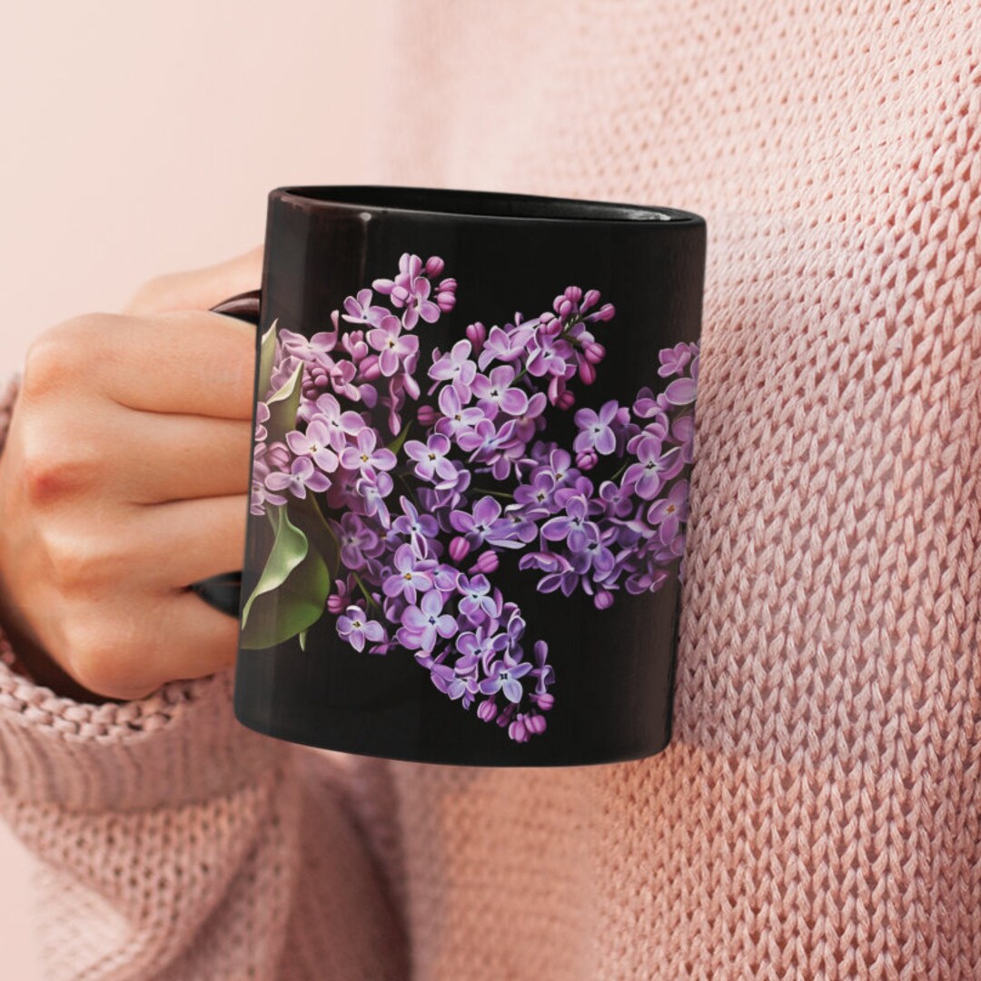 Elegantlysimple - Made in the USA - Blooming Lilacs Coffee Mug, 11oz ...