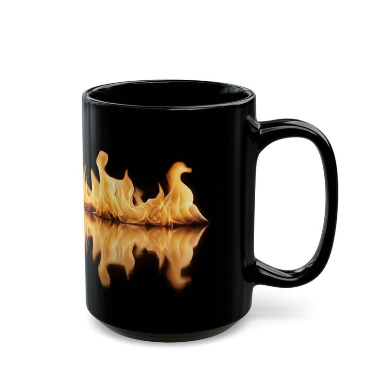 Fire Flames Coffee Mug – Burning Hot Tea Cup, Gift for Him - Etsy
