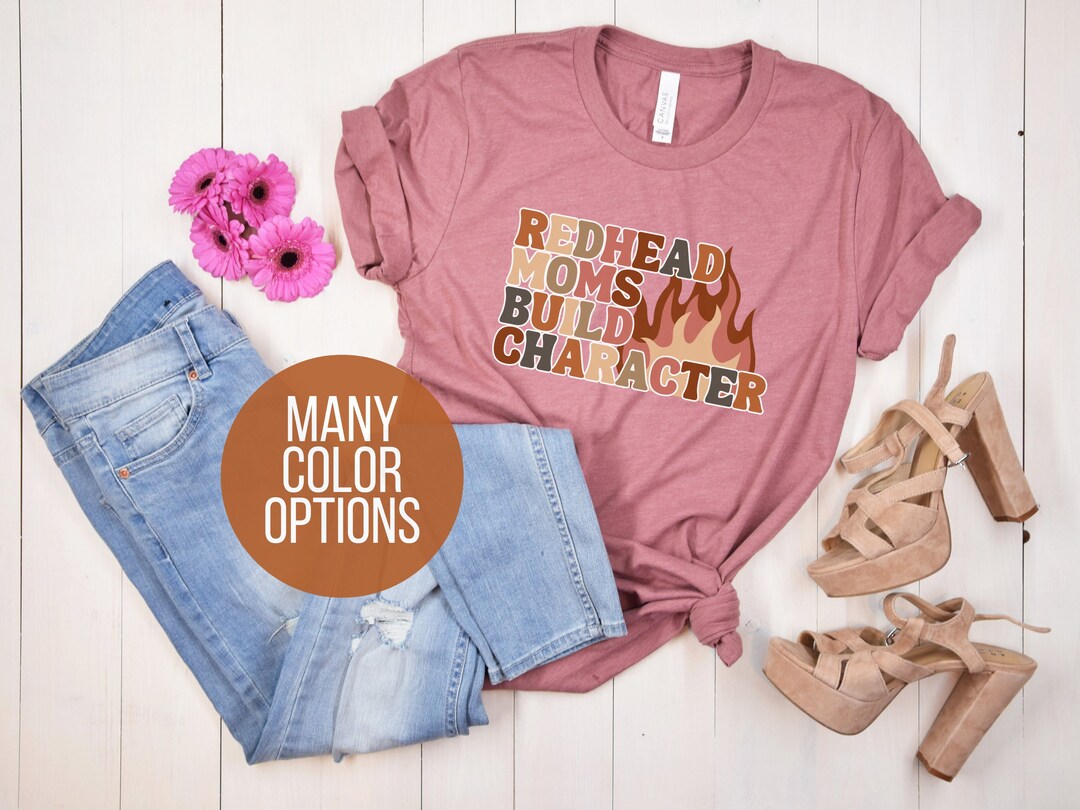 Funny Mom Shirt, Gift for Mom, Mother's Day Gift, Redhead Mama, Flaming ...