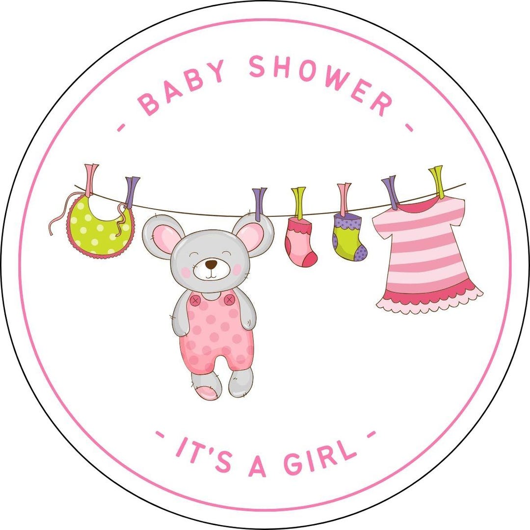 Round "birth" Labels - Etsy