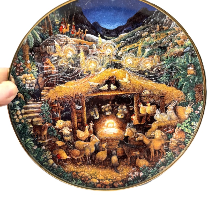 Nativity Plate Vintage - Etsy
