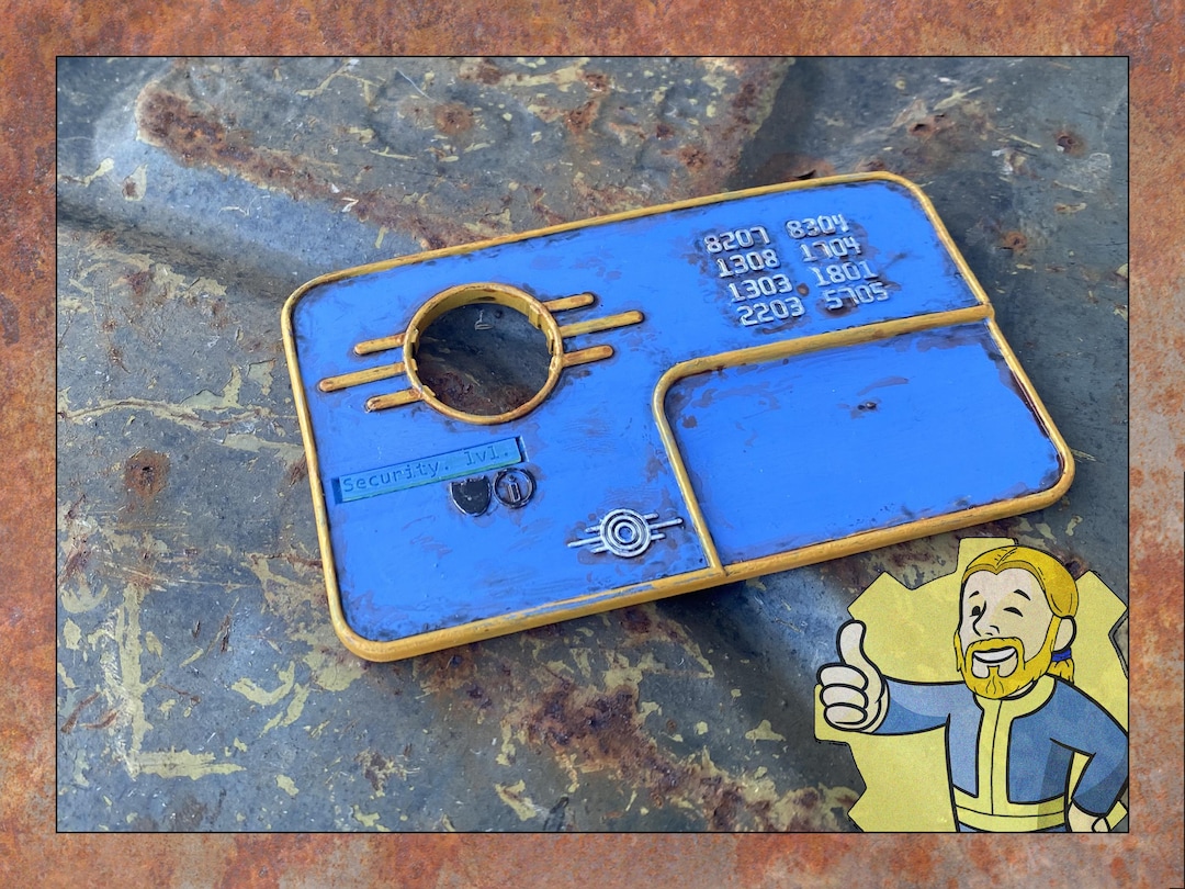 Fallout Keycard: Weathered Resin Vault-tec Prop - Etsy