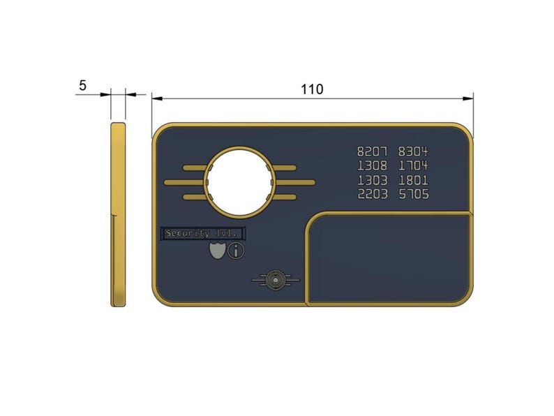 Fallout Keycard: Weathered Resin Vault-tec Prop - Etsy