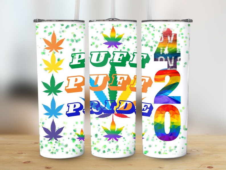 Puff Puff Pride Sublimation Digital Download, Colorful 420 Rainbow ...