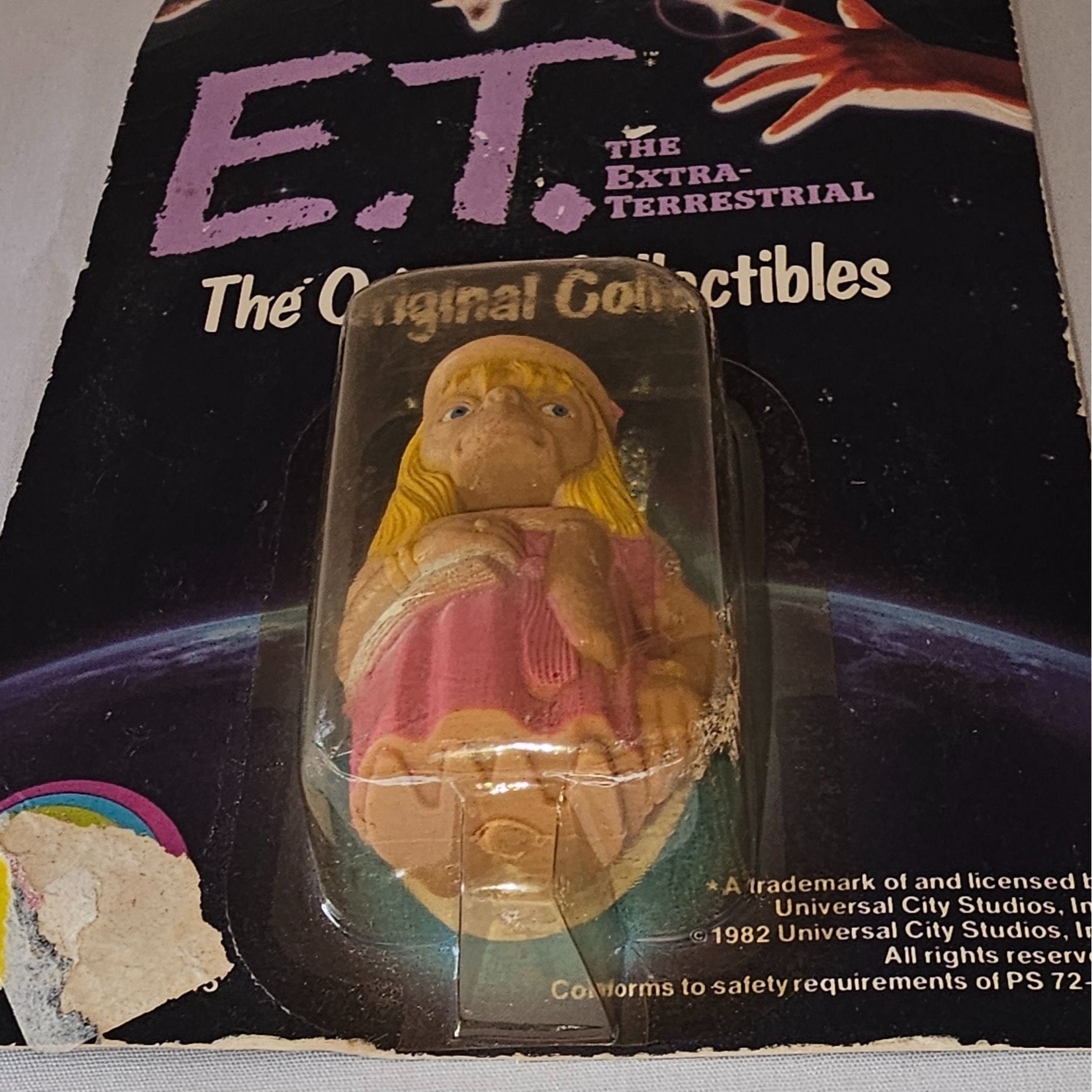 Vintage E.T. the Extraterrestrial Original Collectible Figurine Pink ...
