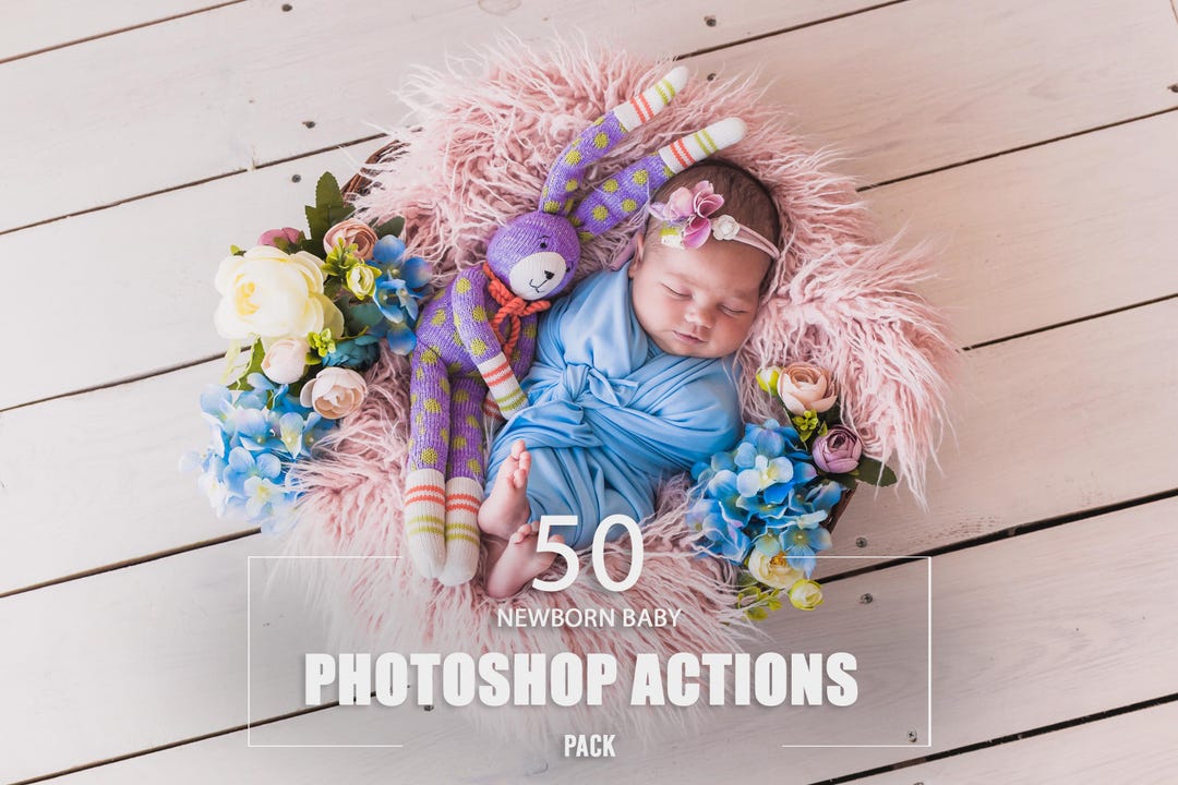 50 Newborn Baby Photoshop Actions | Portrait Actions, Retouch Actions ...