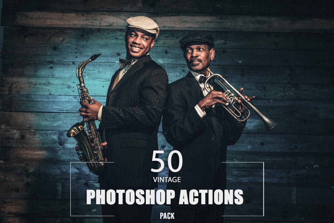 50 Vintage Photoshop Actions | Portrait Actions, Retro Actions, Fashion ...