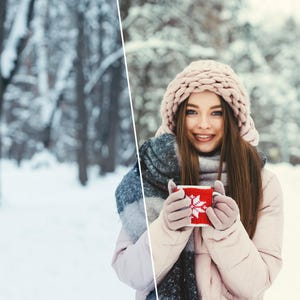 50 Winter Wonderland Photoshop Actions | Portrait Actions, Christmas ...