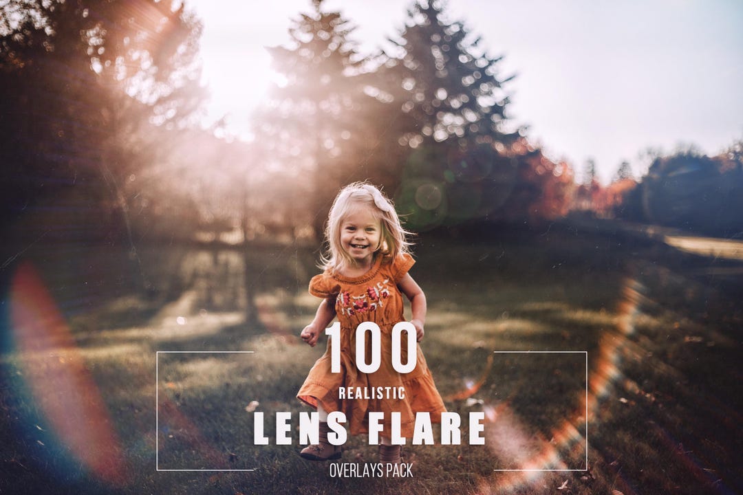 100 Lens Flare Photo Overlays: Cinematic Effects (digital Download) - Etsy
