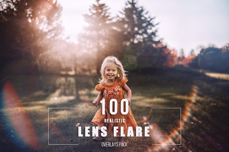 100 Lens Flare Photo Overlays: Cinematic Effects (digital Download) - Etsy