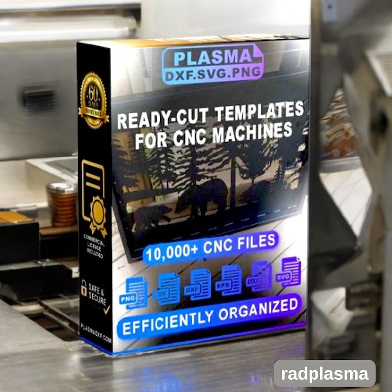 10000+ DXF Files for Plasma Laser CNC Machines. Dxf, Svg, Cdr, Eps, Png ...