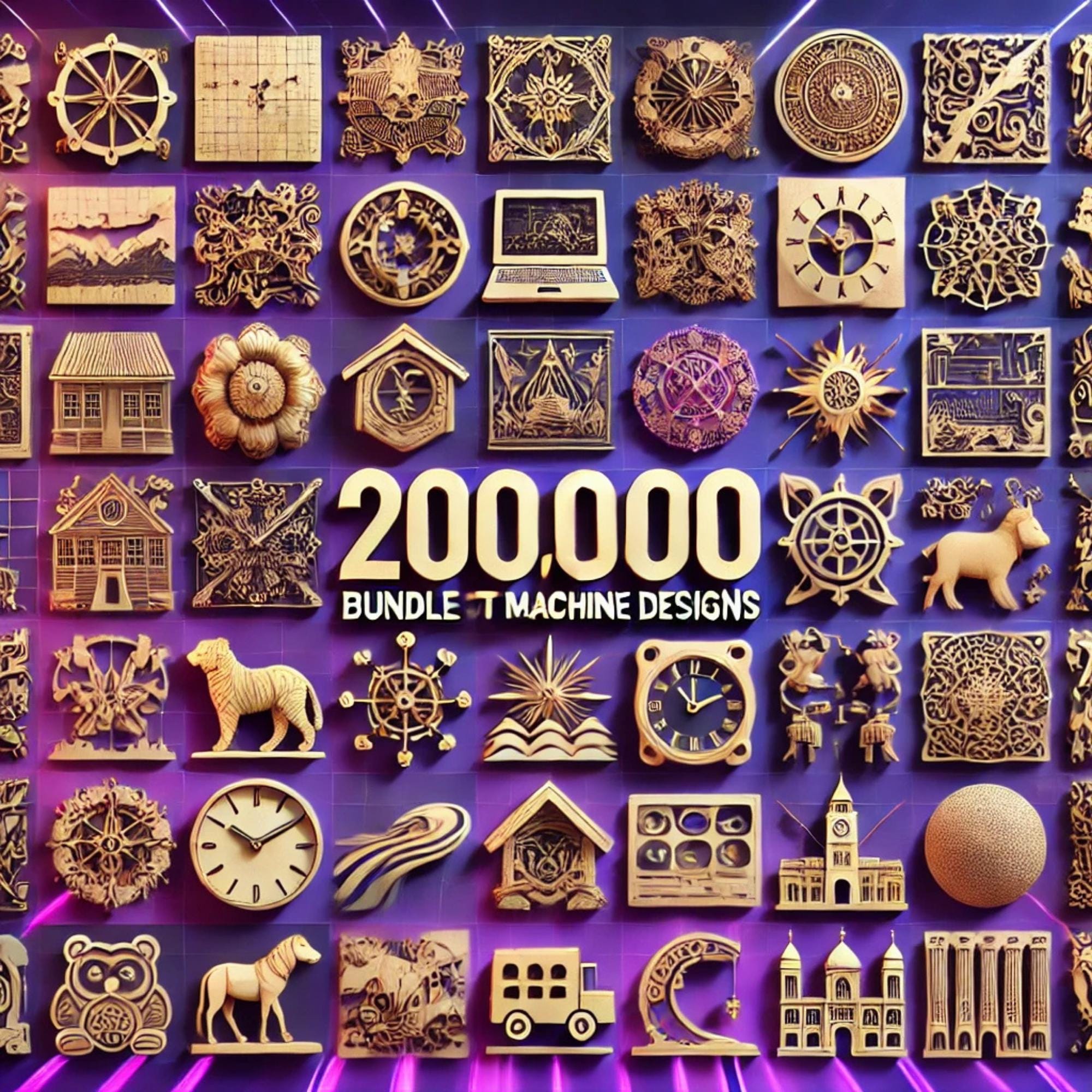 200,000 DXF Files for Plasma Laser CNC Machines. Dxf, Svg, Cdr, Eps ...
