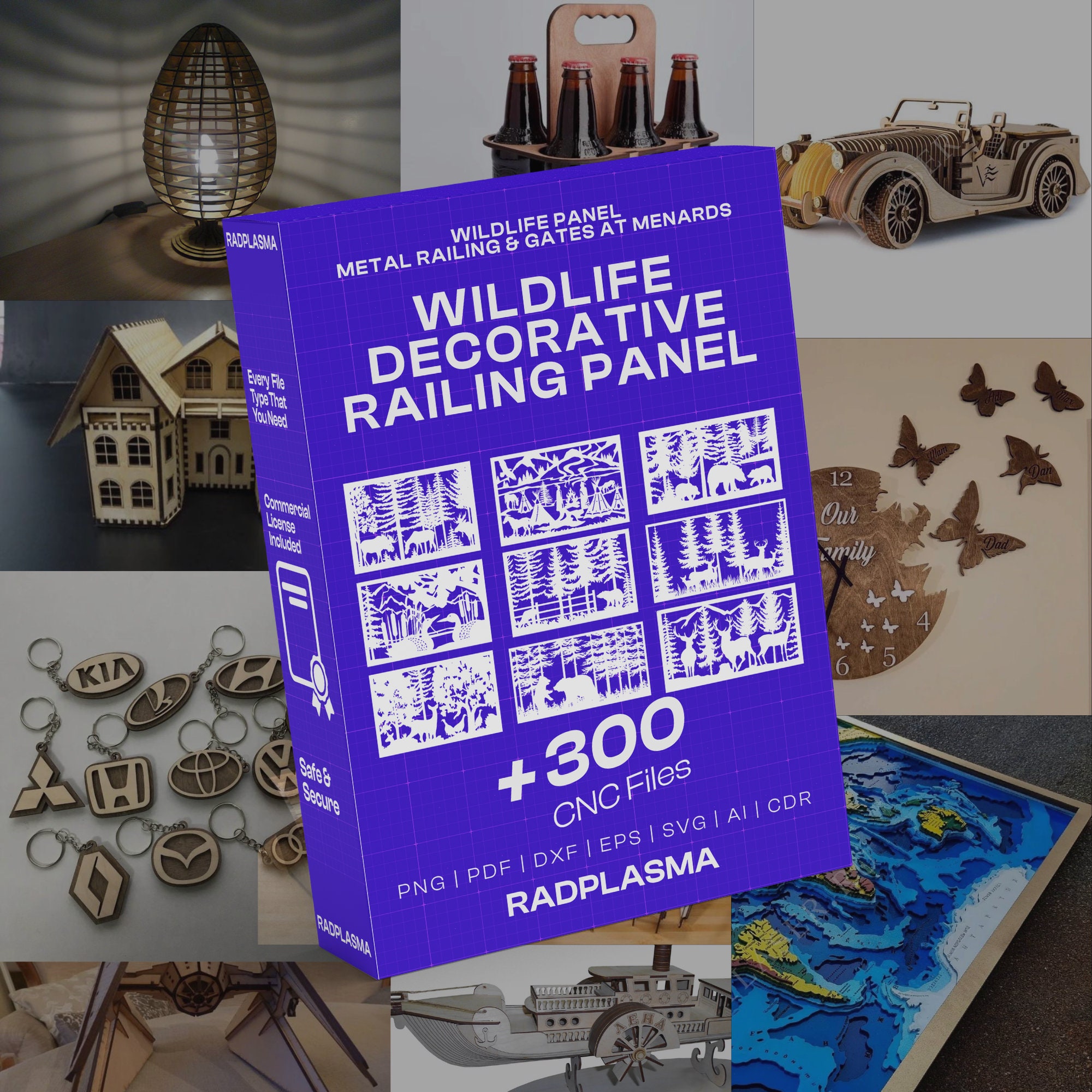 10000+ DXF Files for Plasma Laser CNC Machines. Dxf, Svg, Cdr, Eps, Png ...