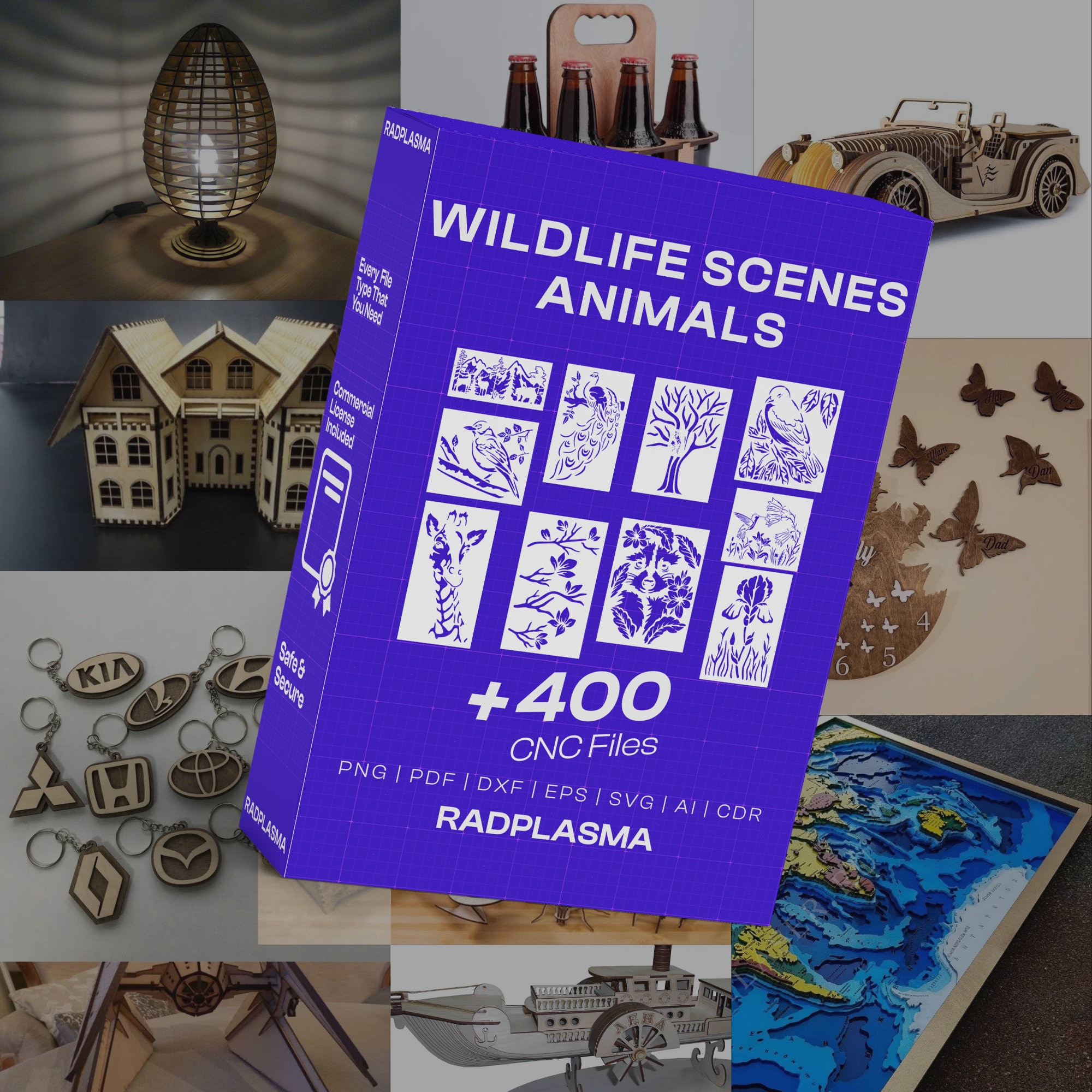 10000+ DXF Files for Plasma Laser CNC Machines. Dxf, Svg, Cdr, Eps, Png ...