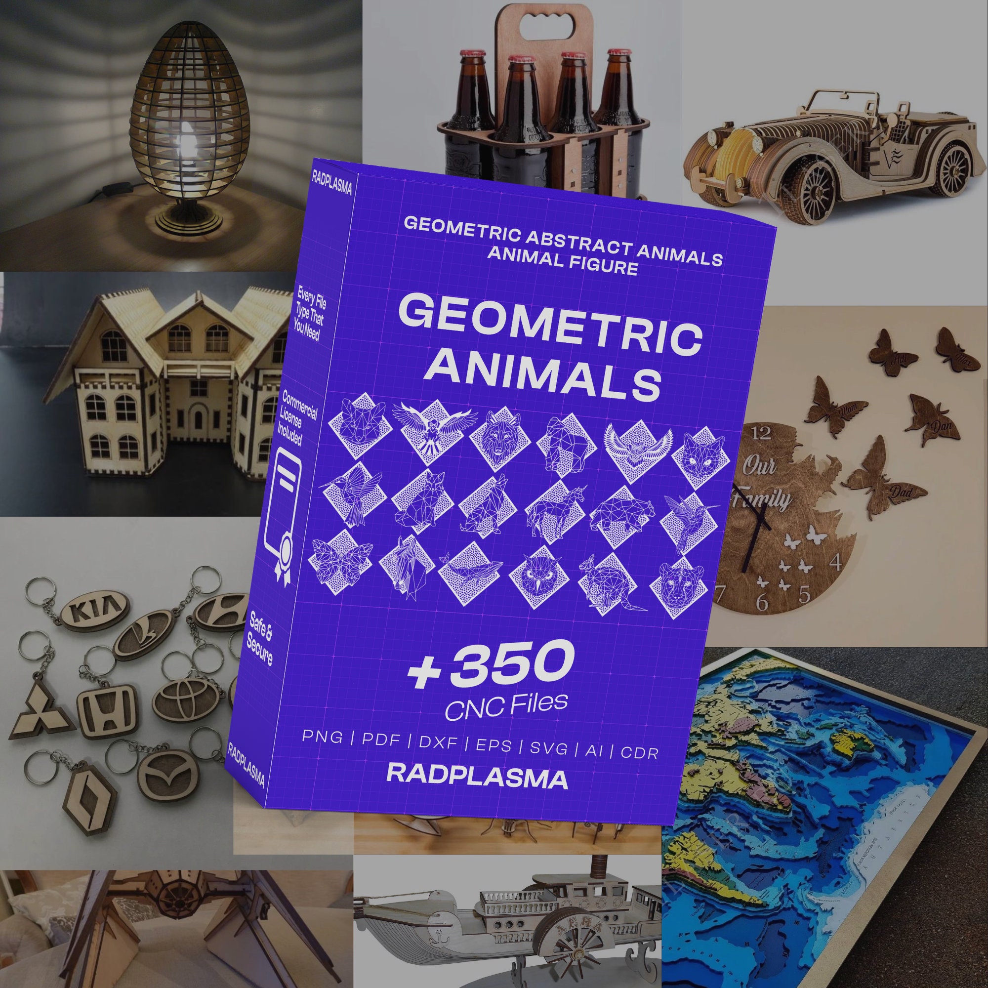 10000+ DXF Files for Plasma Laser CNC Machines. Dxf, Svg, Cdr, Eps, Png ...