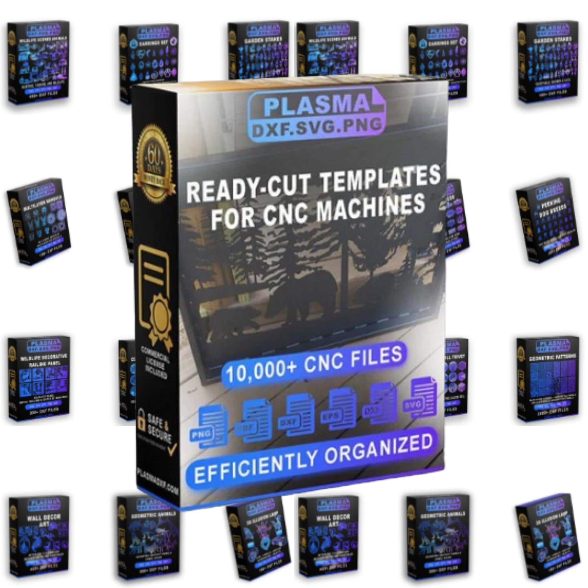 200,000 DXF Files for Plasma Laser CNC Machines. Dxf, Svg, Cdr, Eps ...