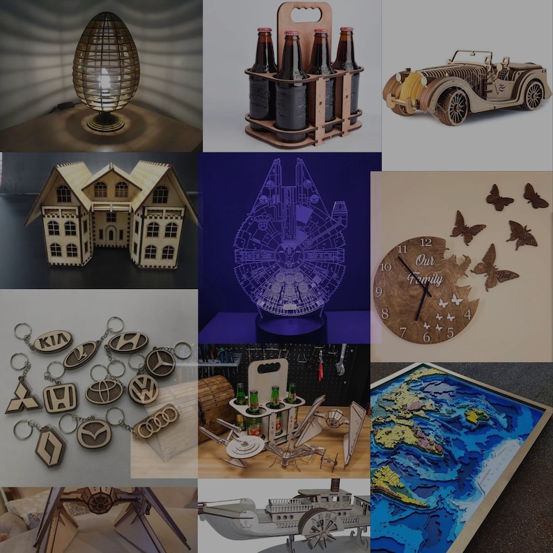 Laser Cut Mega Pack, 100,000+ 3d Dxf Vector Files, 2D Cnc, Laser Cut ...